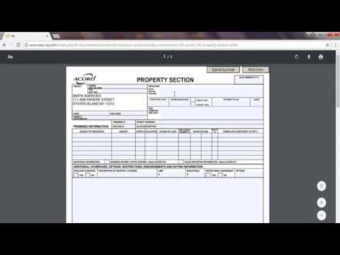 Property section accord form - YouTube