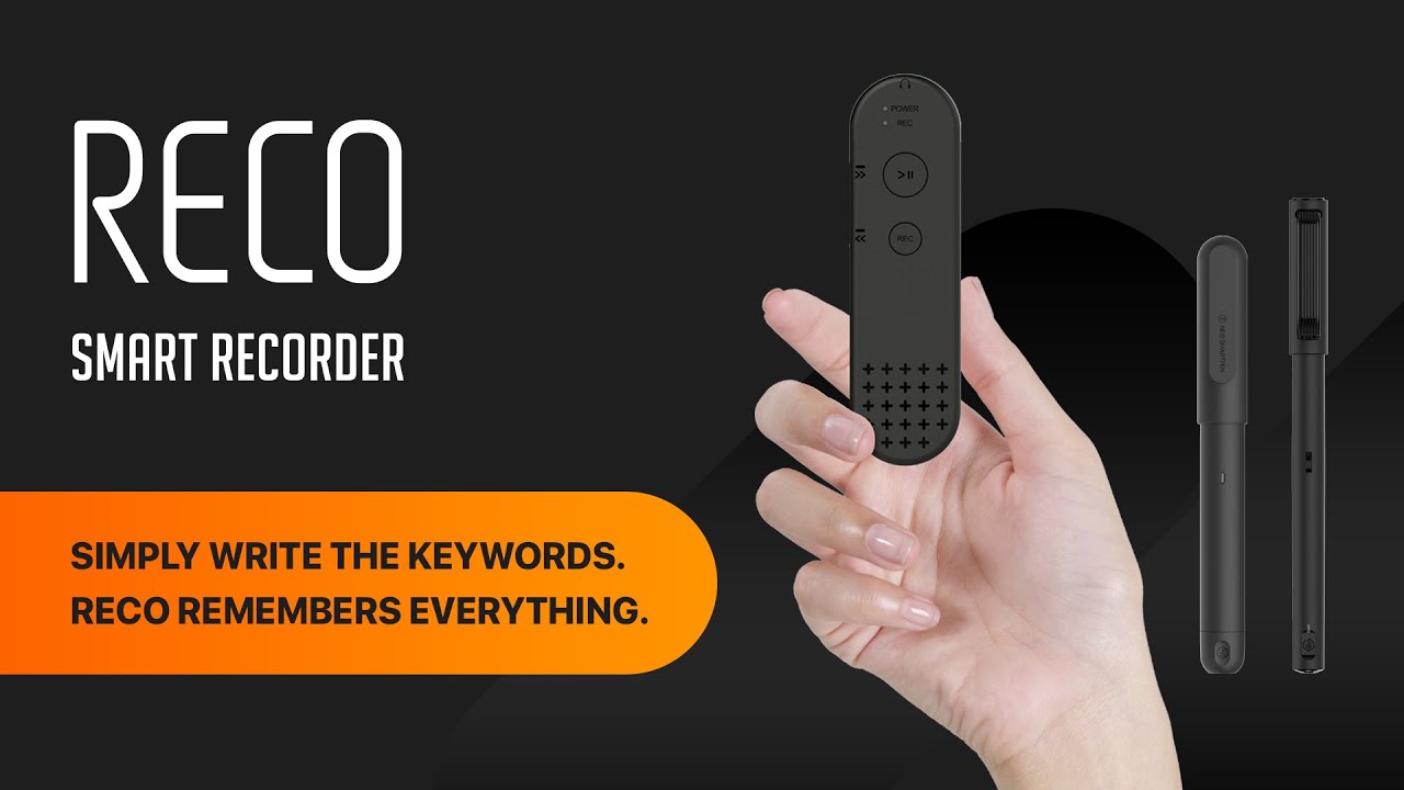 RECO -The world’s first intuitive voice recorder - YouTube