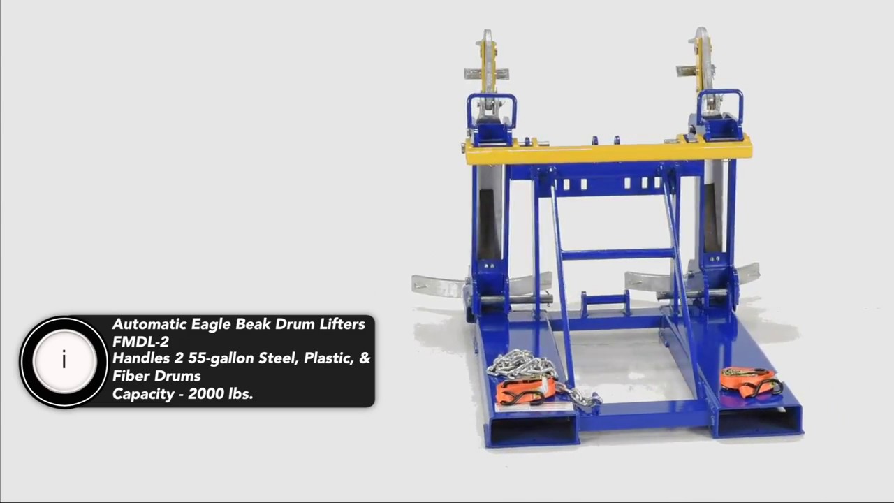 FMDL Automatic Eagle Beak Drum Lifters - YouTube