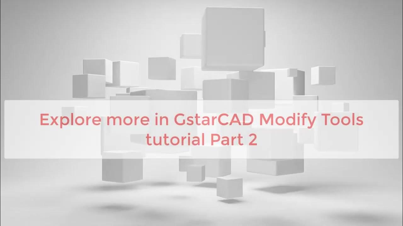 GstarCAD Beginner Tutorial- Modify tools: Trim and Extend - YouTube