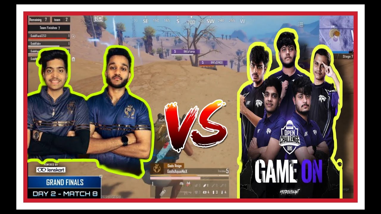 GodsRegion vs RNT 🚀 Final Fight || IQ ESPORTS || BGMI LIVE || PUBG LIVE ...