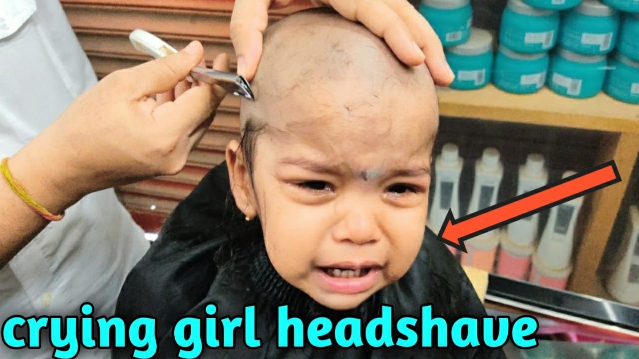 crying girl HeadShave / indian woman long hair headshave ASMR headshave ...
