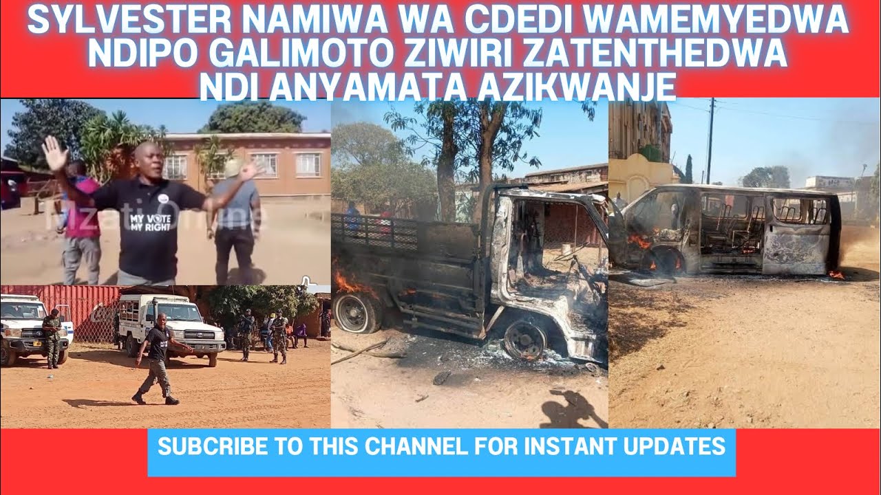 SYLVESTER NAMIWA AMUTHIRA ZIBAKELA NDIPO GALIMOTO ZIWIRI ZAOTCHEDWA NDI ...