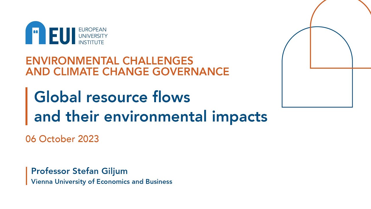 Global resource flows and their environmental impacts. - YouTube