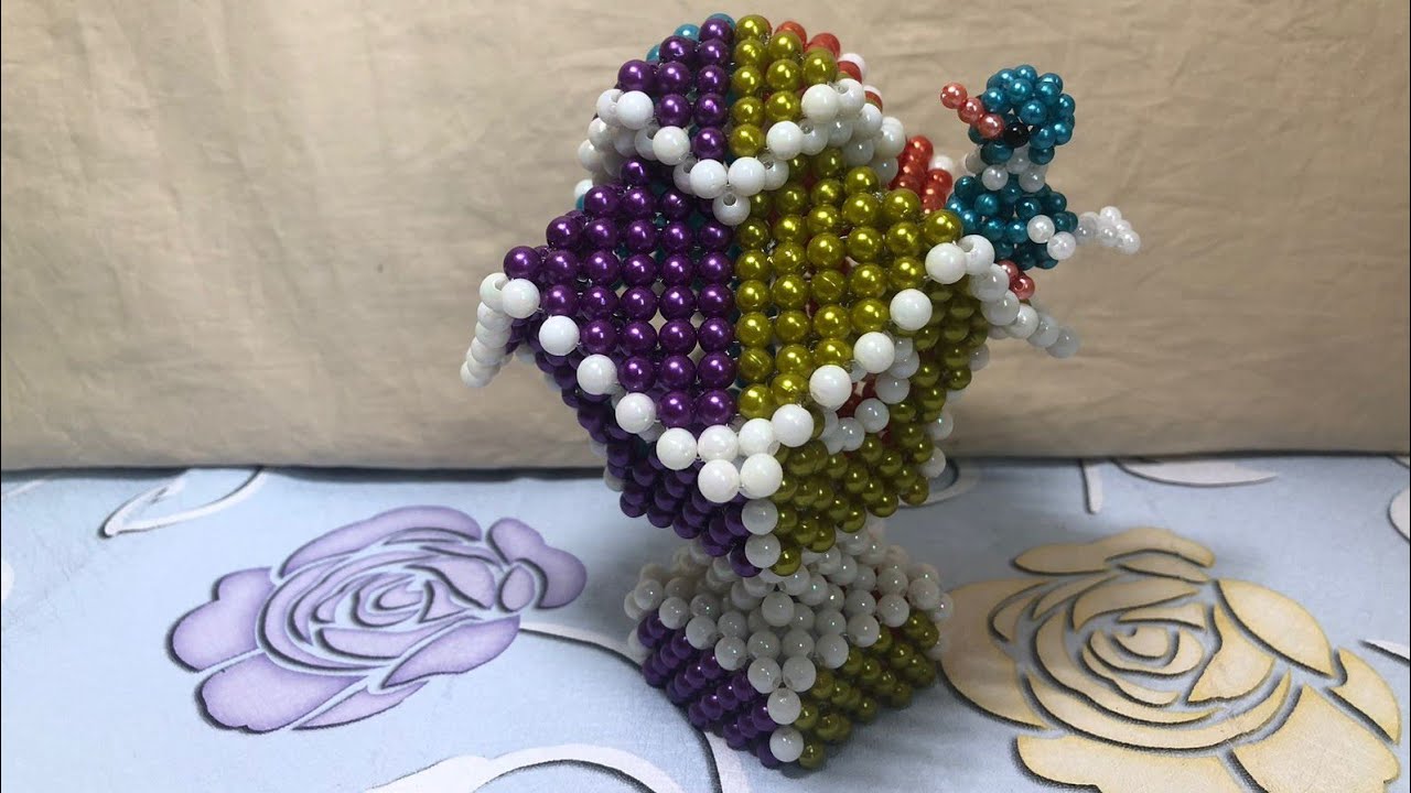 3D Beaded Bird Cage By Craft Novelty Sons - YouTube