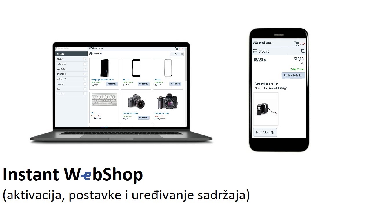 e-racuni.hr - Instant WebShop (aktivacija, postavke i uređivanje ...