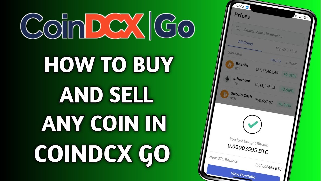How to Buy and Sell any coin in Coindcx Go? Coindcx Trading Process ...