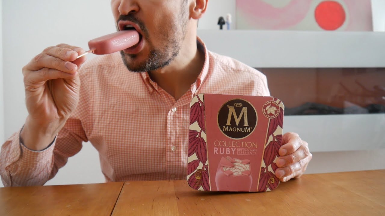 ASMR Dessert – Magnum Ruby Ice Cream - YouTube