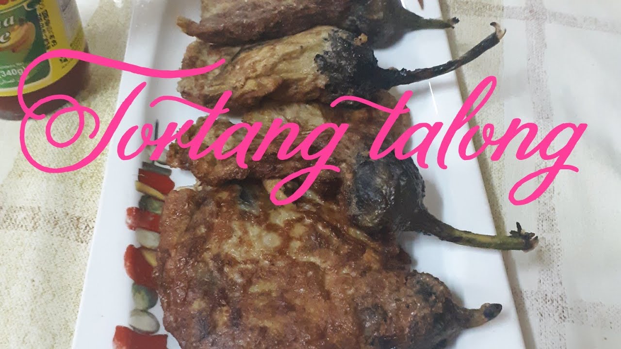 Tortang talong for my lunch...my own version again... - YouTube