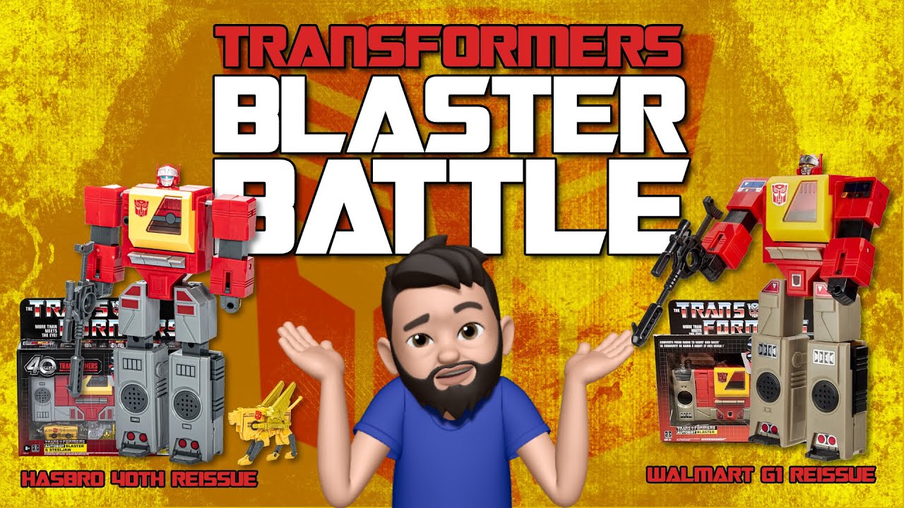 Hasbro Transformers Blaster Battle Walmart G1 Reissue vs 40th Reissue ...