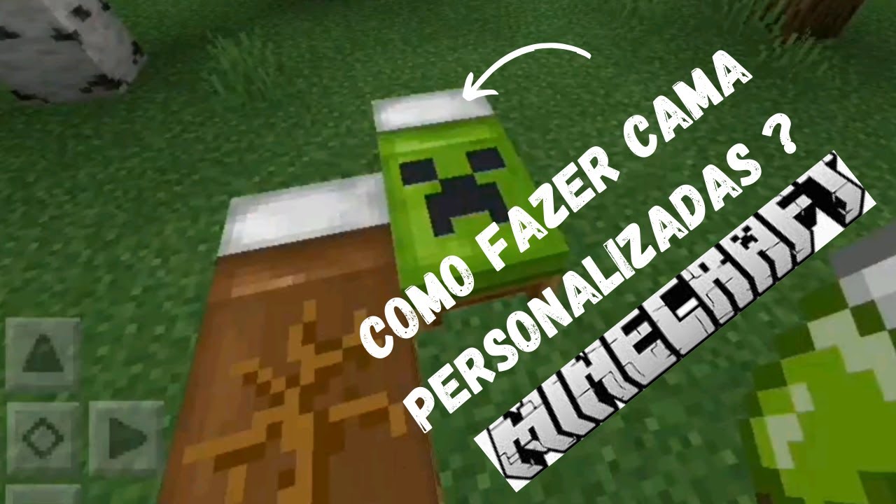 COMO FAZER UMA CAMA PERSONALIZADA NO MINECRAFT? - YouTube