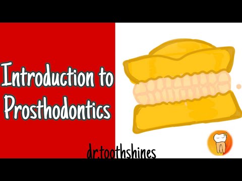 Introduction to prosthodontics🔴 (branches,prosthesis types, dentulous ...