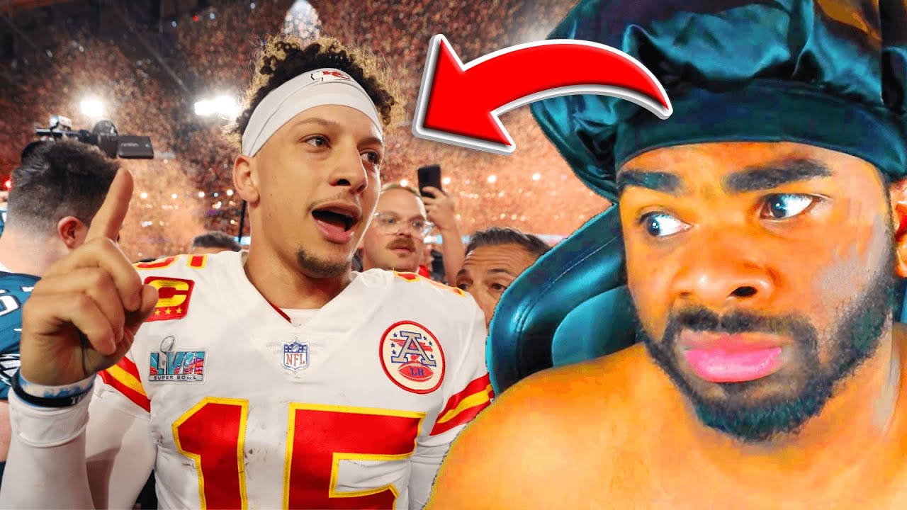 Chiefs HATER Reacts to Patrick Mahomes MIC'D UP Vs Eagles in SUPER BOWL ...