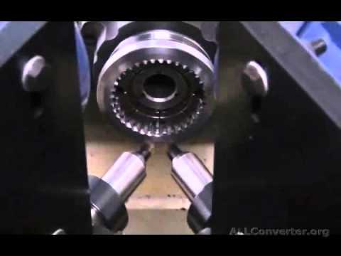 CNC TWIN SPINDLE GEAR / SLEEVE POINTING MACHINE - YouTube