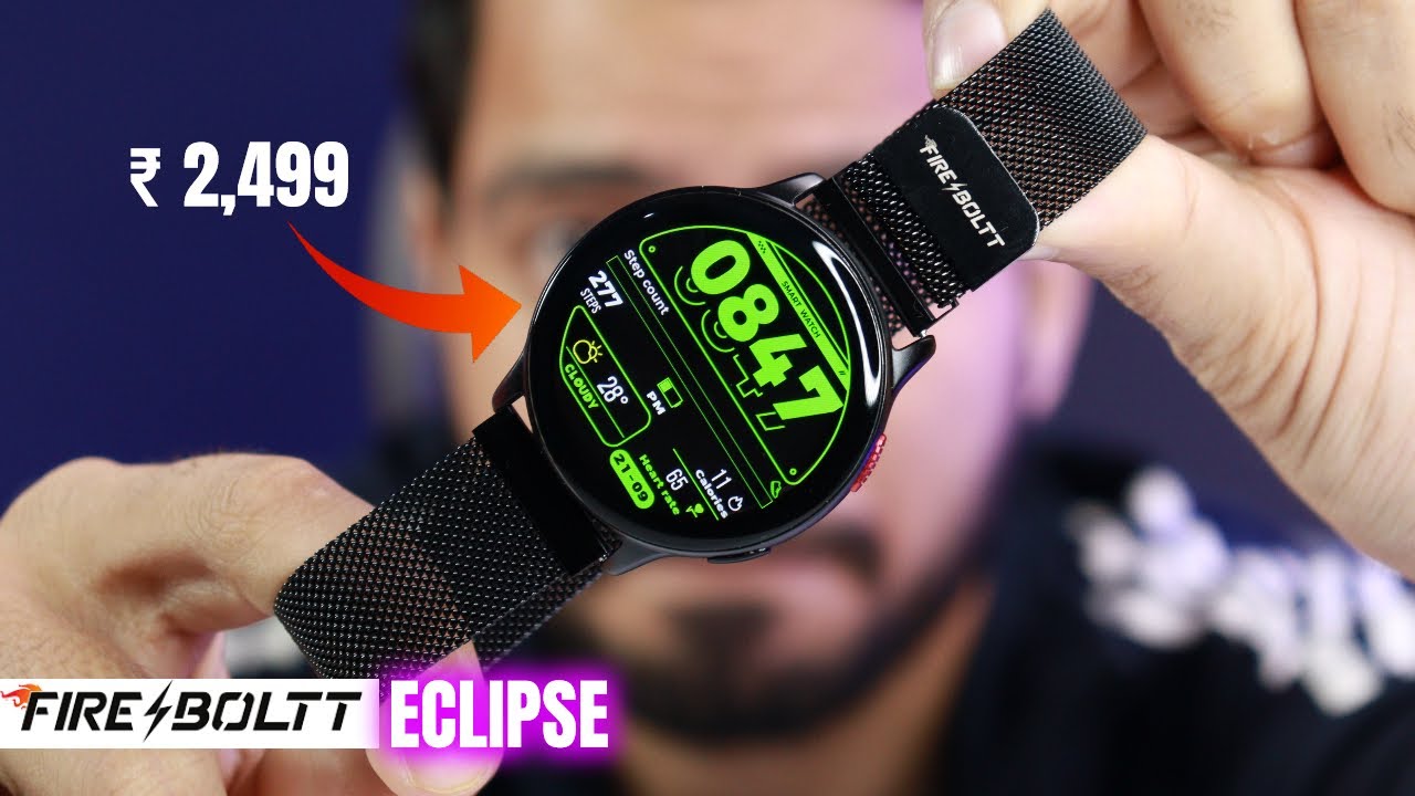 Fire Boltt Eclipse Luxe Budget Amoled Premium Looking SmartWatch ...
