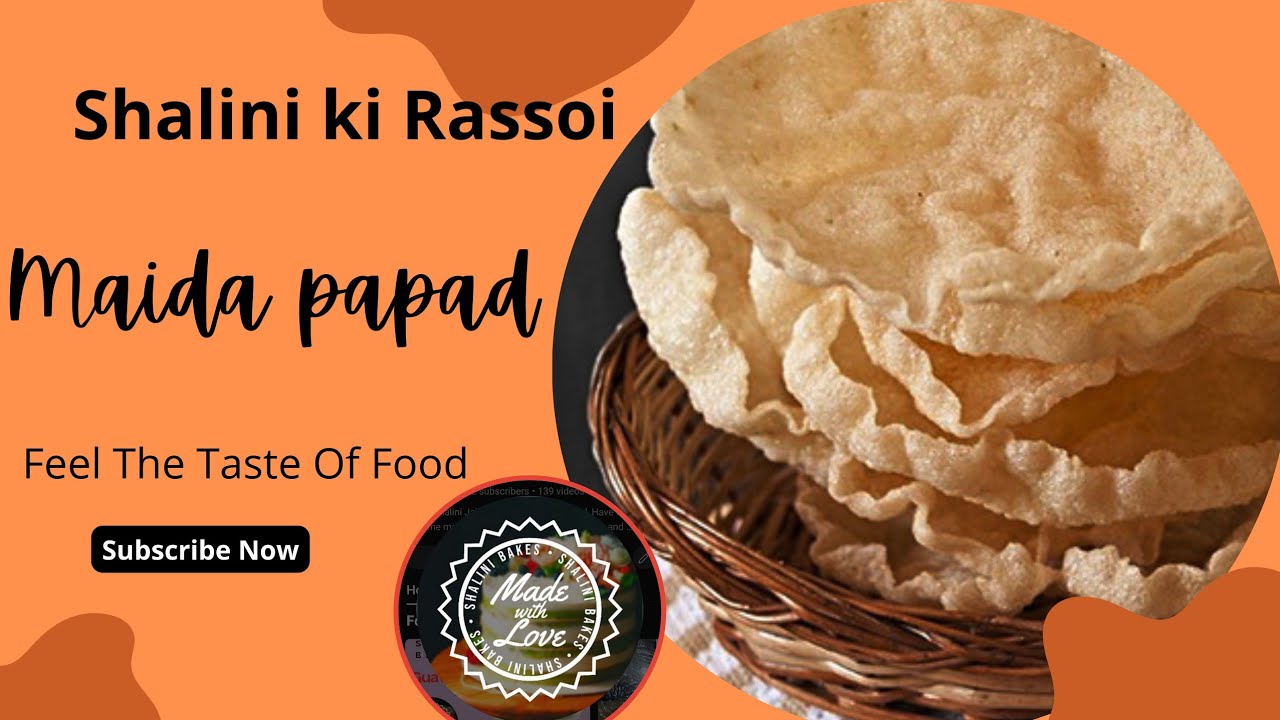 Maida papad 10 रुपए में बने 50 से ज्यादा पापड़ How to make Maida papad ...