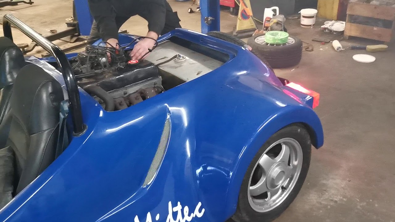 1991 Lee Noble Midtec Spyder running (rough) for the first ever time ...