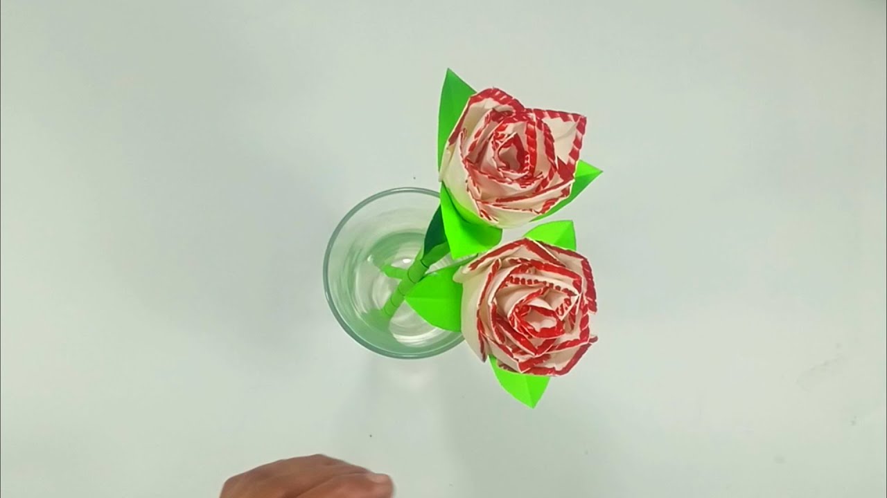 Origami Rose With Tissue / How Make Rose With Tissue / DIY Tissue Rose ...