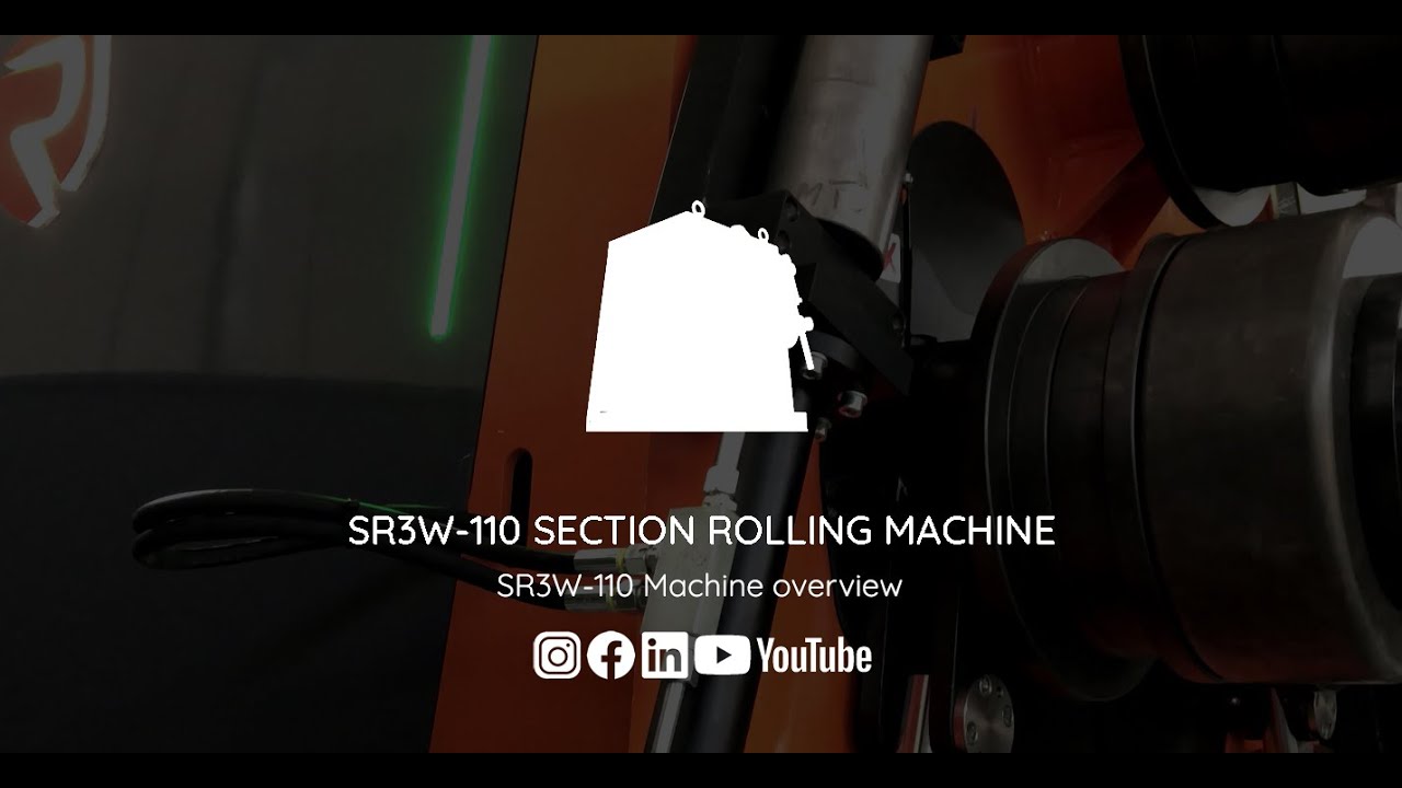 ROCCIA: SR3W-110 Three roll section rolling machine overview - YouTube