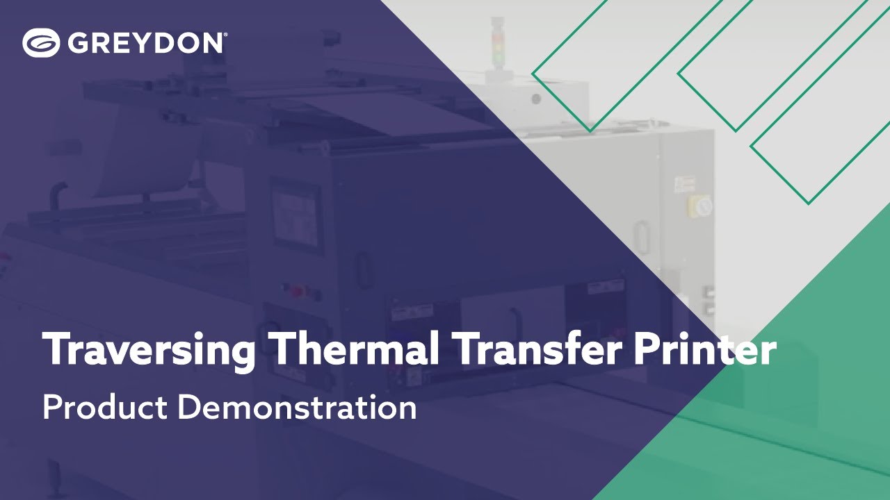 Greydon TTO Printer - YouTube