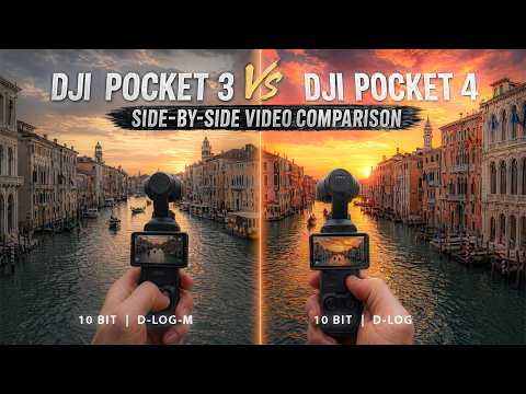 DJI Pocket 3 vs Pocket 4 - Side-by-Side Video Comparison