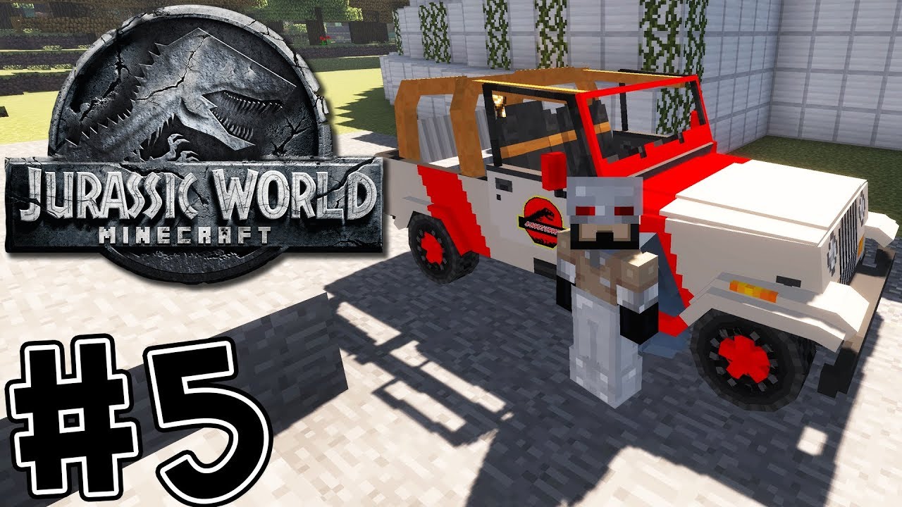 Minecraft Jurassic World: Fallen Kingdom #5 WE FOUND A JEEP! - YouTube