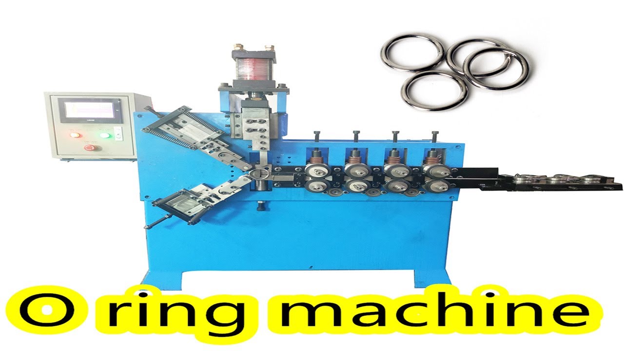 Automatic 8mm thickness ID 42mm steel O ring making machine |wire ...