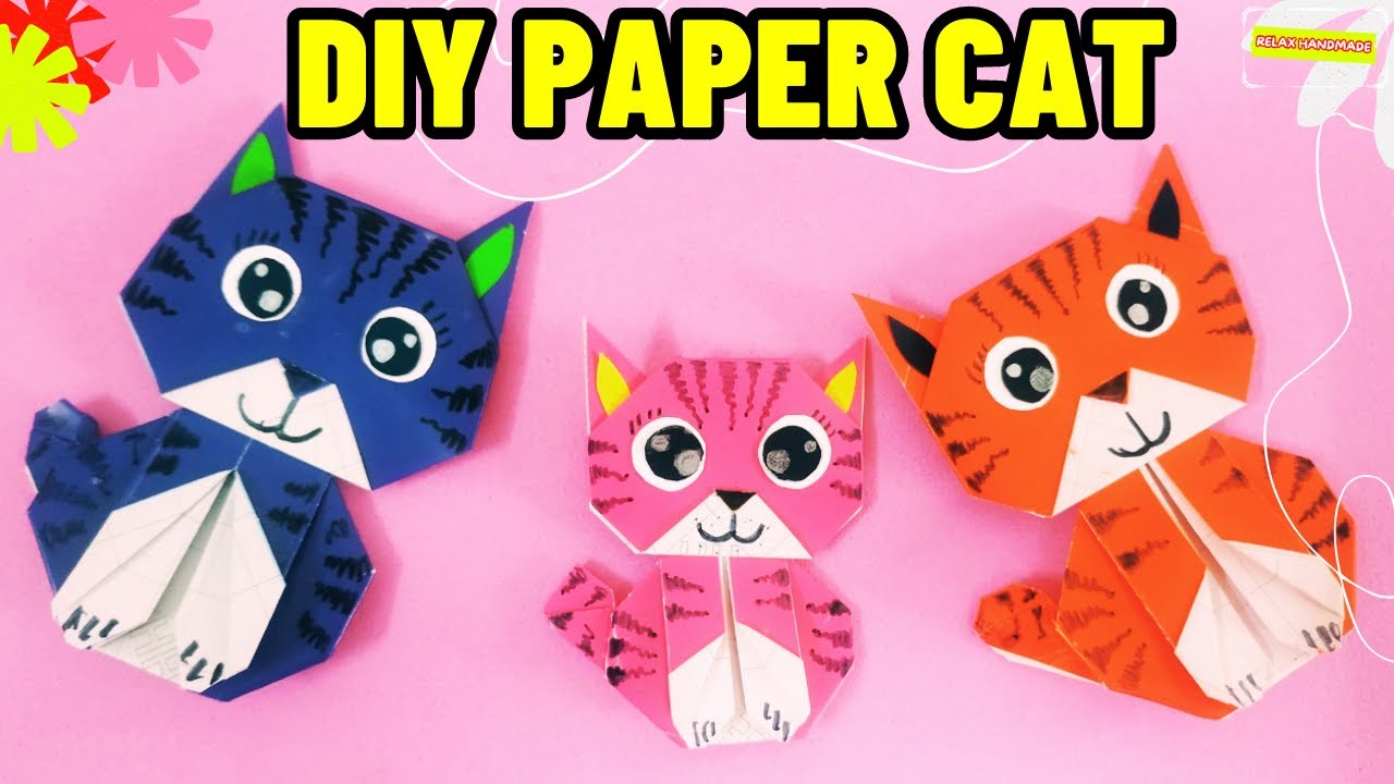 DIY Paper Cat | DIY Paper Cat How To Make Paper Cat - YouTube