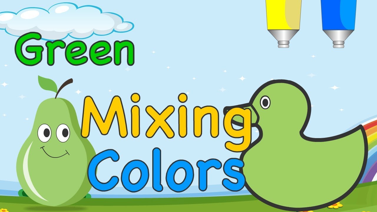 Kids learn to mixi colors - YouTube
