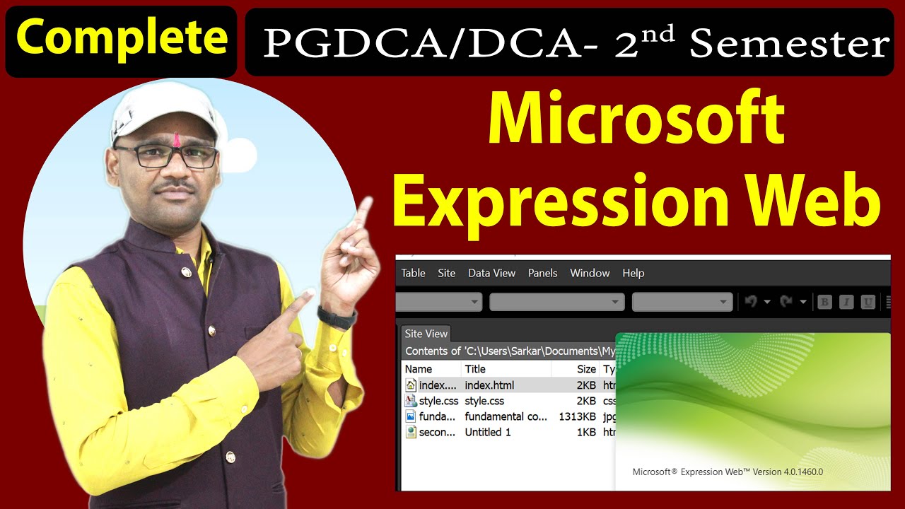 Complete Microsoft Expression Web Tutorial Website Designing Using Expression Web In Hindi