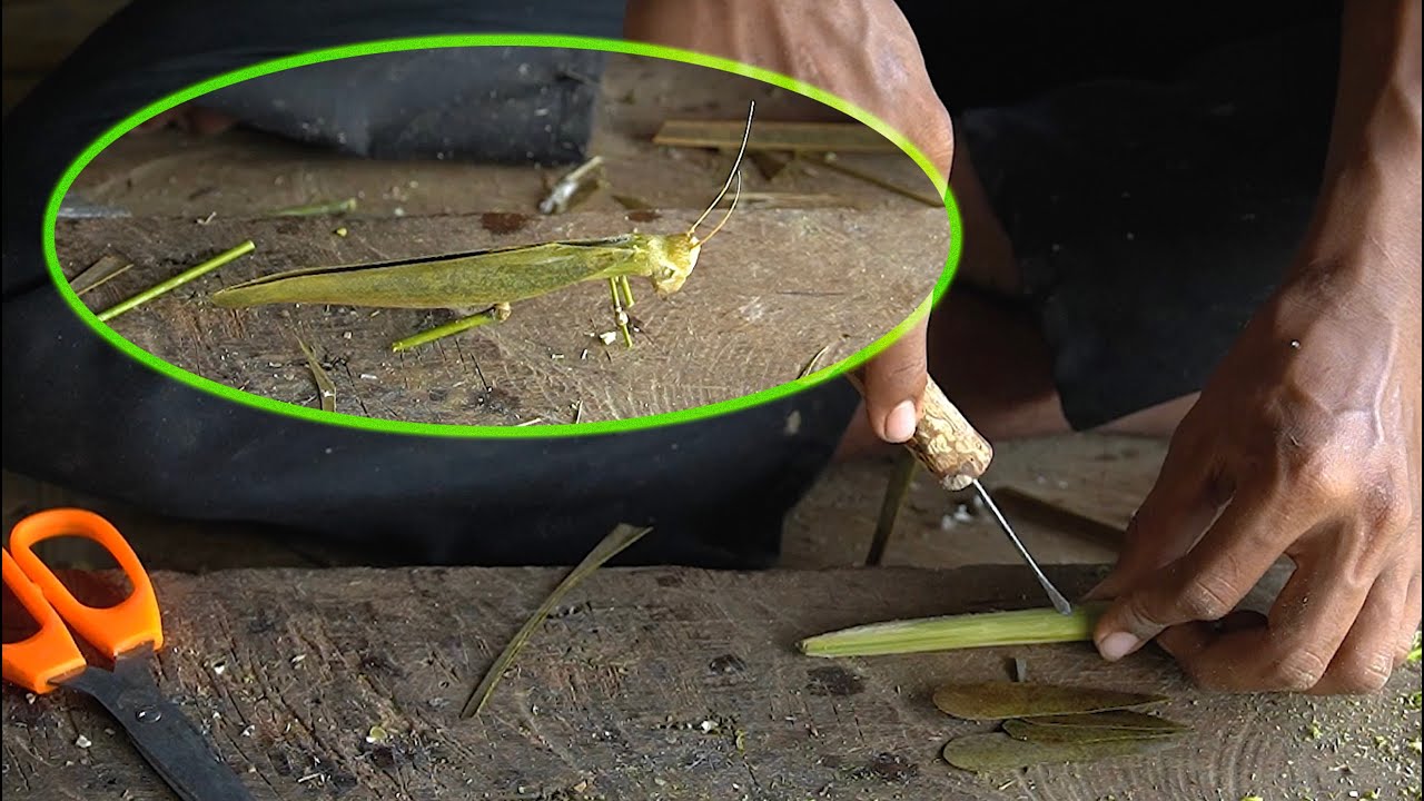 Make locusts from bamboo - YouTube