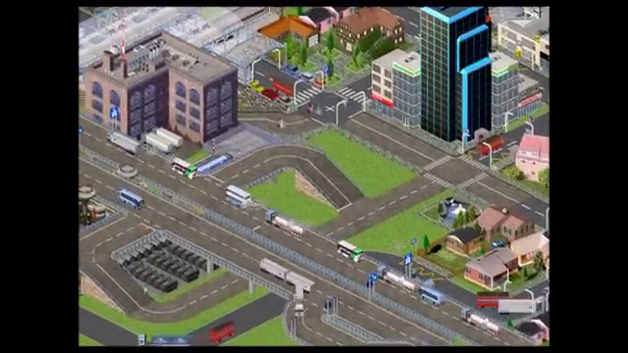 simutrans - highway under construction and the ring road west - YouTube