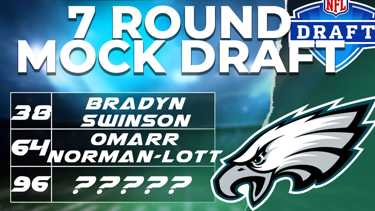 Philadelphia Eagles Seven Round Mock Draft With TRADES!! - YouTube