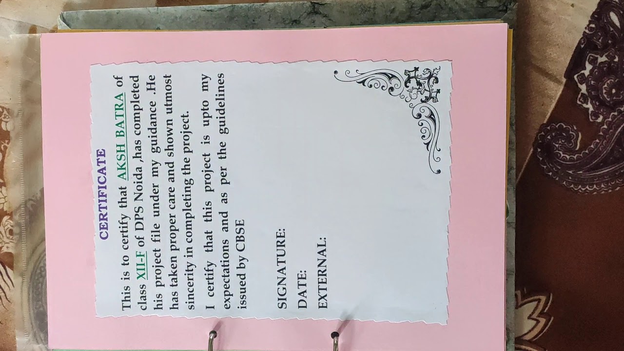 Class 12th accountancy project file(specific project -cash flow ...