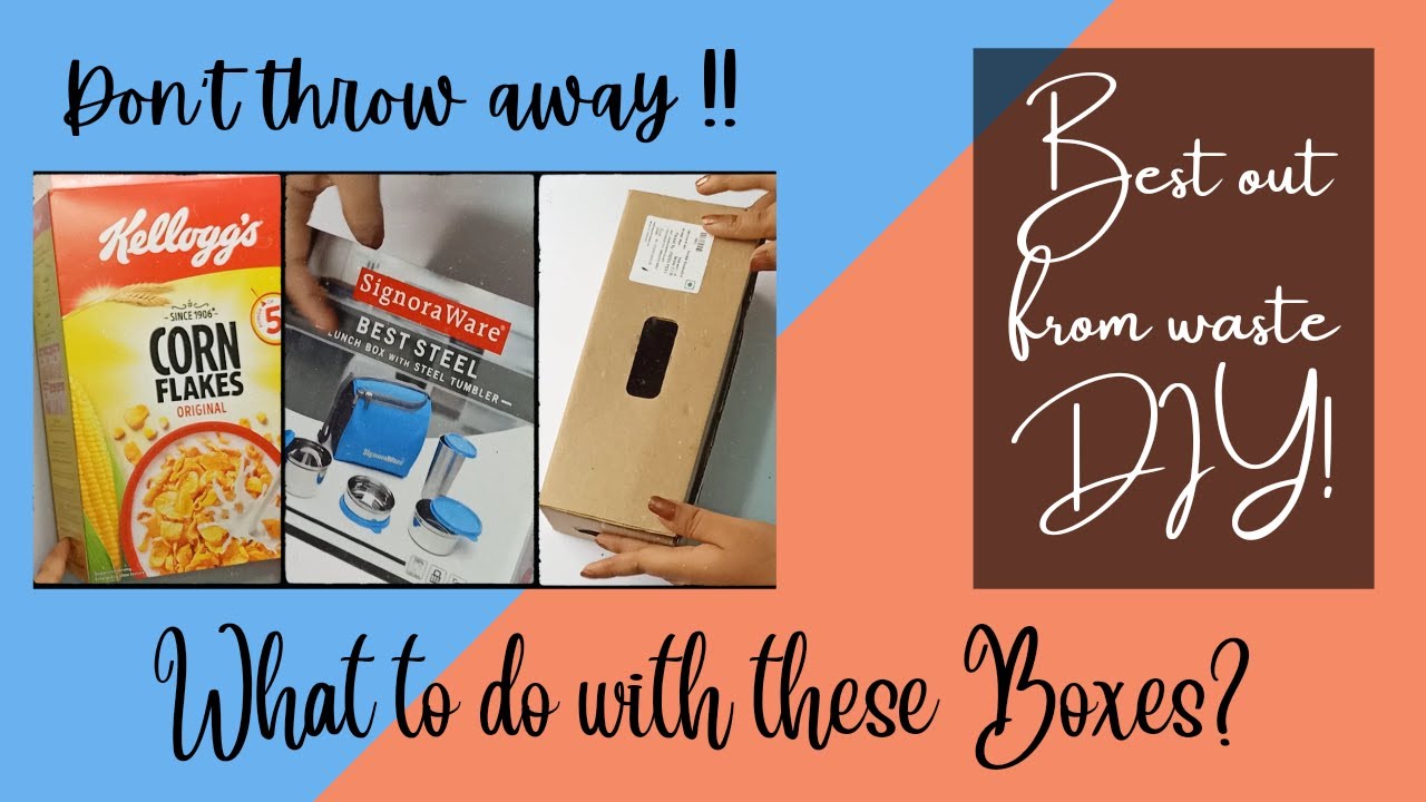 DIY Using Cardboard Box || Best Out From Waste - YouTube