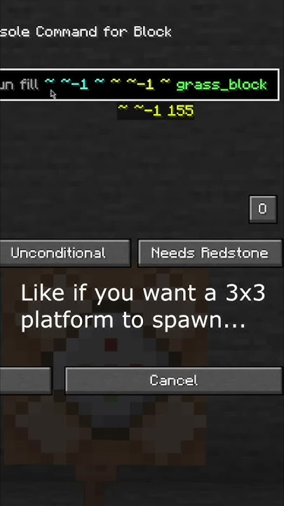 How to Scaffold using only ONE Command in Minecraft #shorts - YouTube