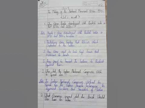 class 8 History chapter 9 The making of the national movement: 1870….1947 questions and answers ...