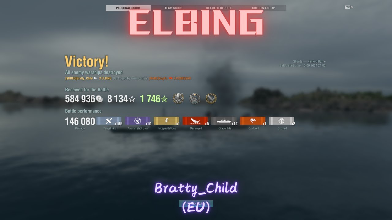 {Replay | 13.8}Tier 10 DD DKM Elbing by Bratty_Child(EU) - Komissar ...