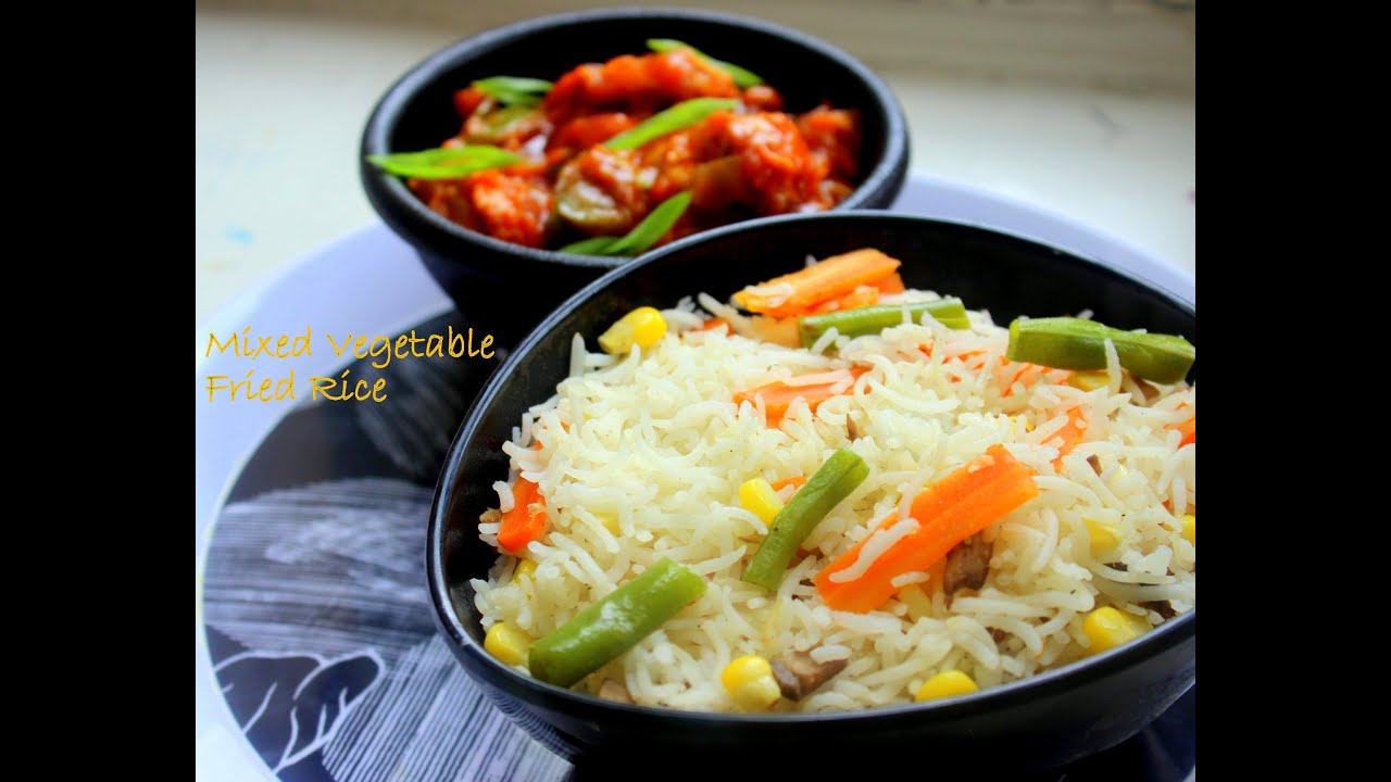 Mixed Vegetable Fried Rice-quick and easy recipe - YouTube