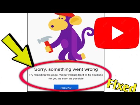 Fix YouTube Error Sorry, something went wrong Try reloading the page We're working hard to Fix ...