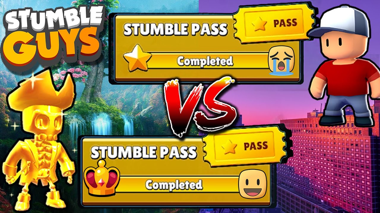 STUMBLE PASS vs STUMBLE PASS in Stumble Guys - YouTube
