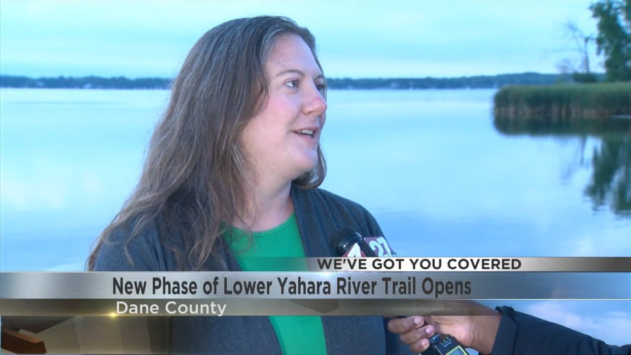 Dane County Parks officially opens section of Yahara River Trail - YouTube
