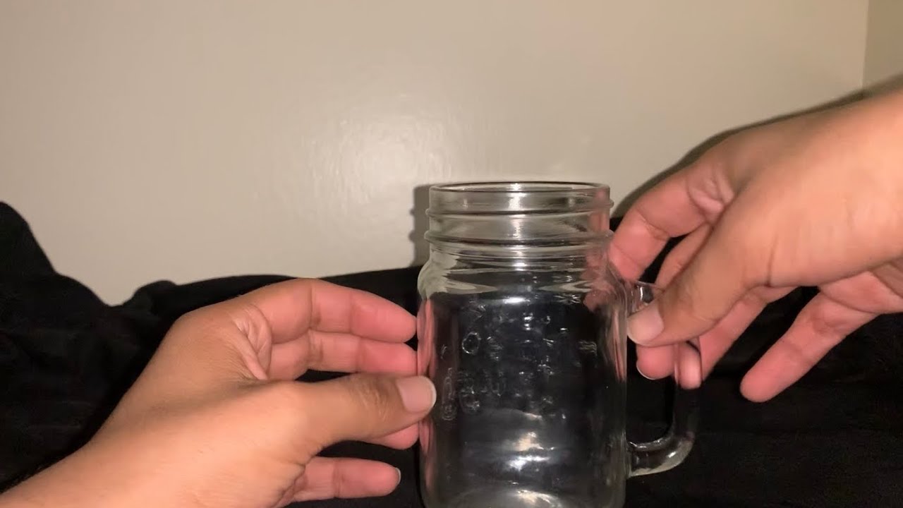 ASMR tapping on glass and water sounds! (NO TALKING) - YouTube