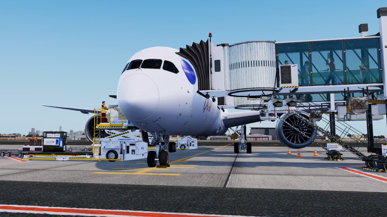 P3Dv5.2 HF1: Cinematic Flight from Doha to Dubai - YouTube