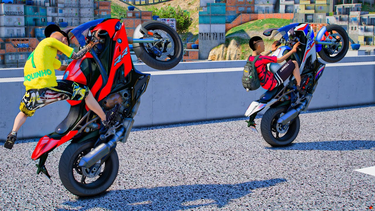 FUI NA RUA DO GRAU DE BMW S1000 ROUBADA COM PEDRIN | GTA 5 MODS - YouTube