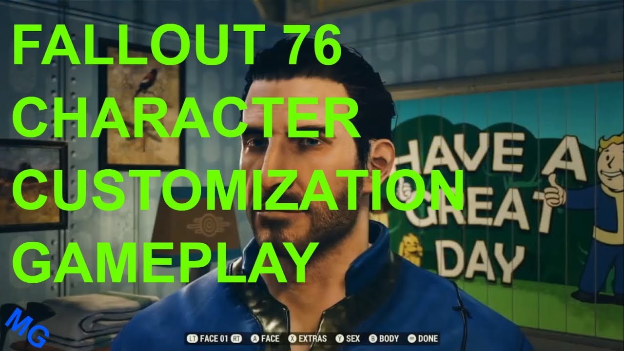 FALLOUT 76 GAMEPLAY|Character Customization & Perks - YouTube