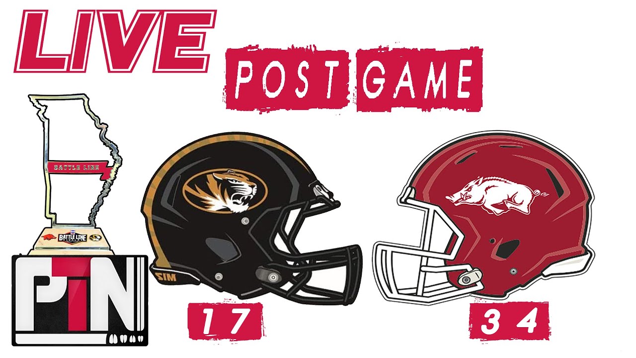 LIVE: Arkansas Razorbacks 34 Mizzou Tigers 17 - YouTube