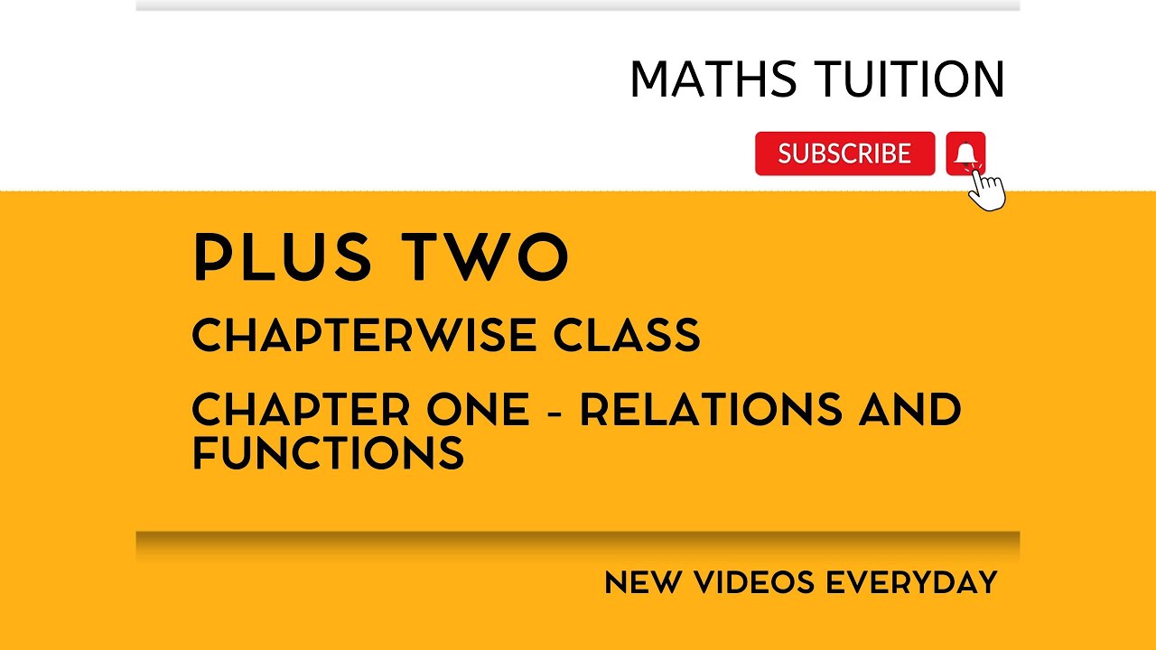 Plus Two Maths | Chapter One - Relations and Functions | Mathematics ...