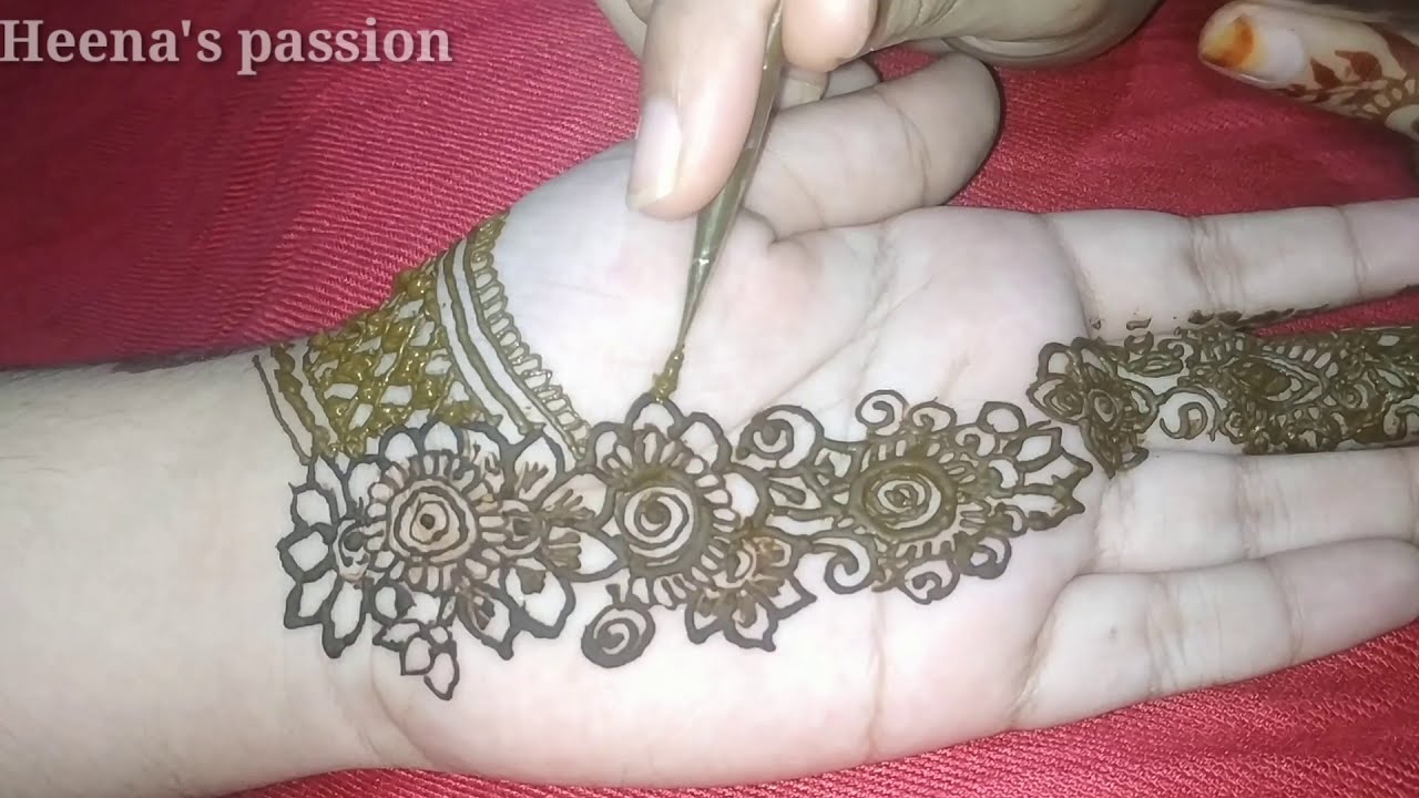 Beautiful Mehedi Design ️ || Mehedi Design For Front Hand || By Heena's ...