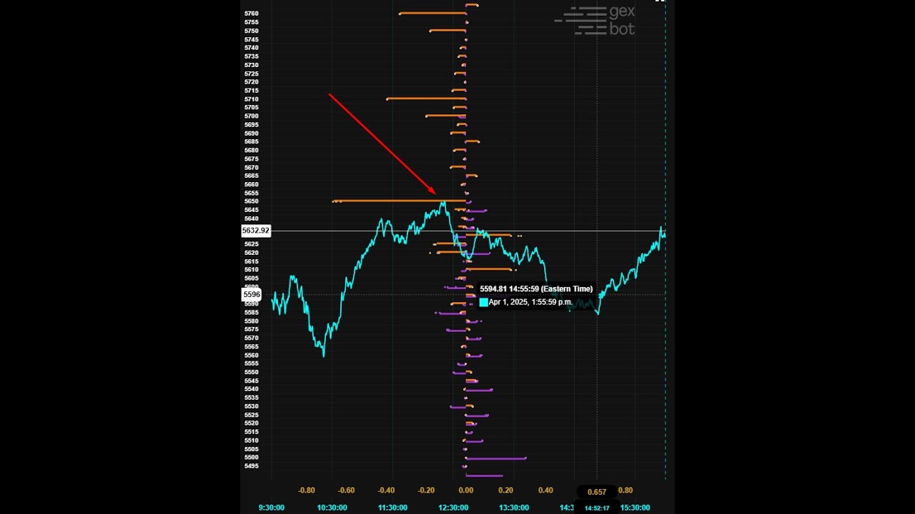 Gex Bot SPX Sesión de Mercado 1/04/2025 Hora de la mañana. - YouTube